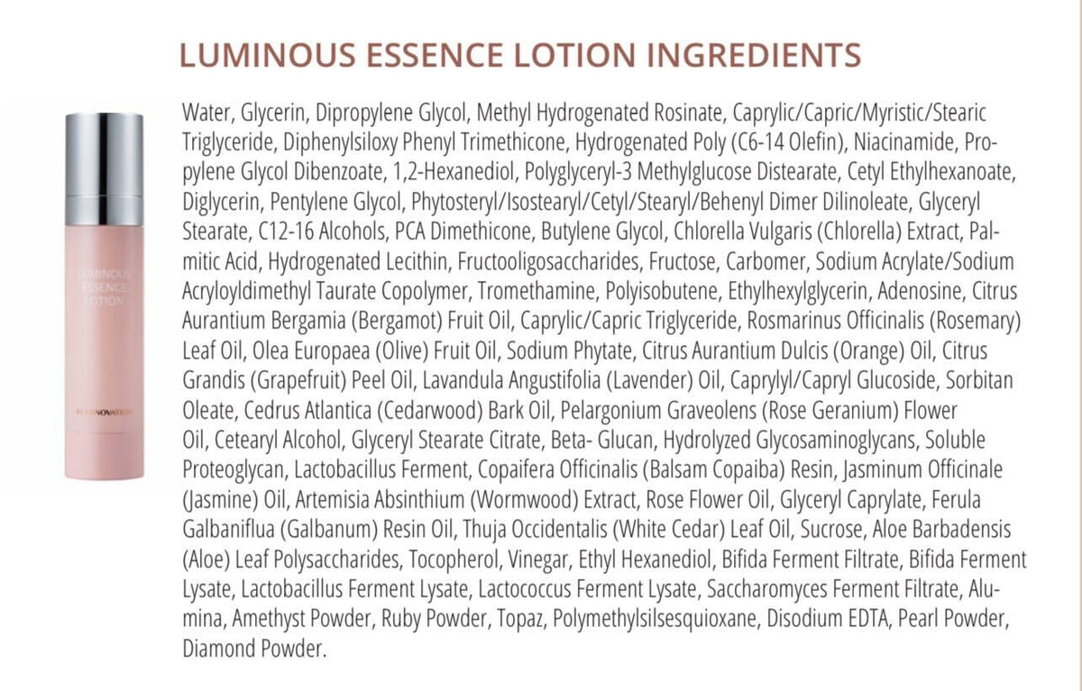 Luminovation Luminous Essense Lotion – Mannatech Independent Associate