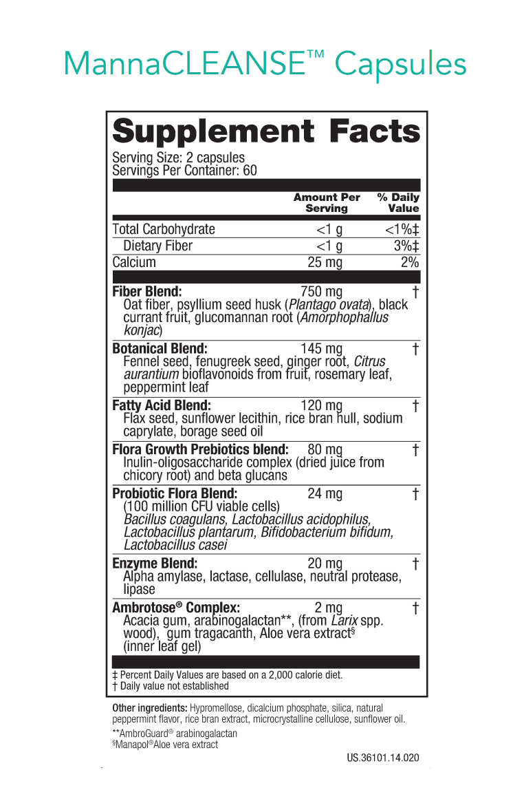 MannaCLEANSE® — Mannatech Products – Mannatech Independent Associate
