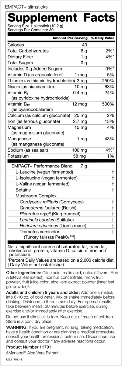 EMPACT+ Performance Drink Mix (30 slimsticks) — Mannatech Products ...